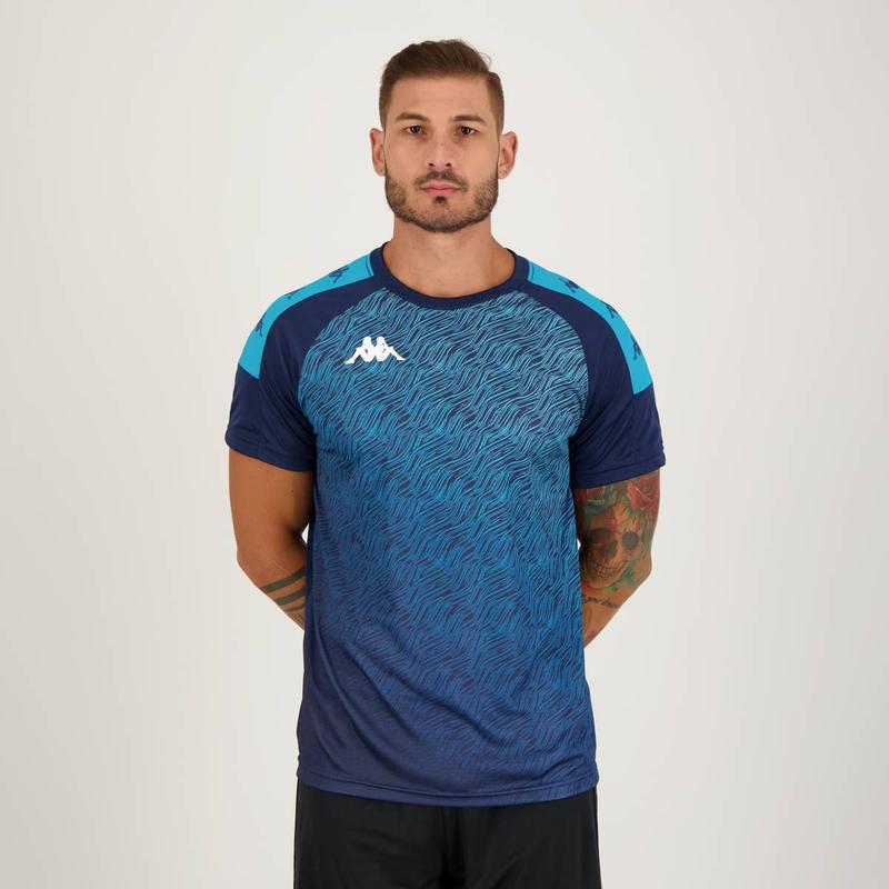 Camisa Kappa Sport Fischel Marinho - Camisa e Camiseta Esportiva - Magazine Luiza