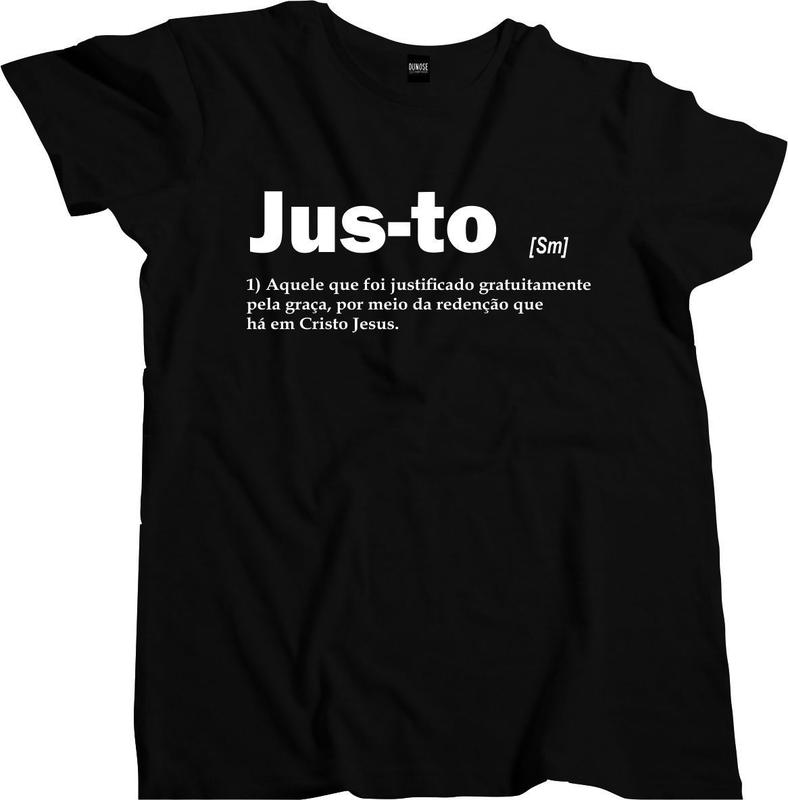 Camisa Masculina Cristã Justo significado dicionário - Dunose ...