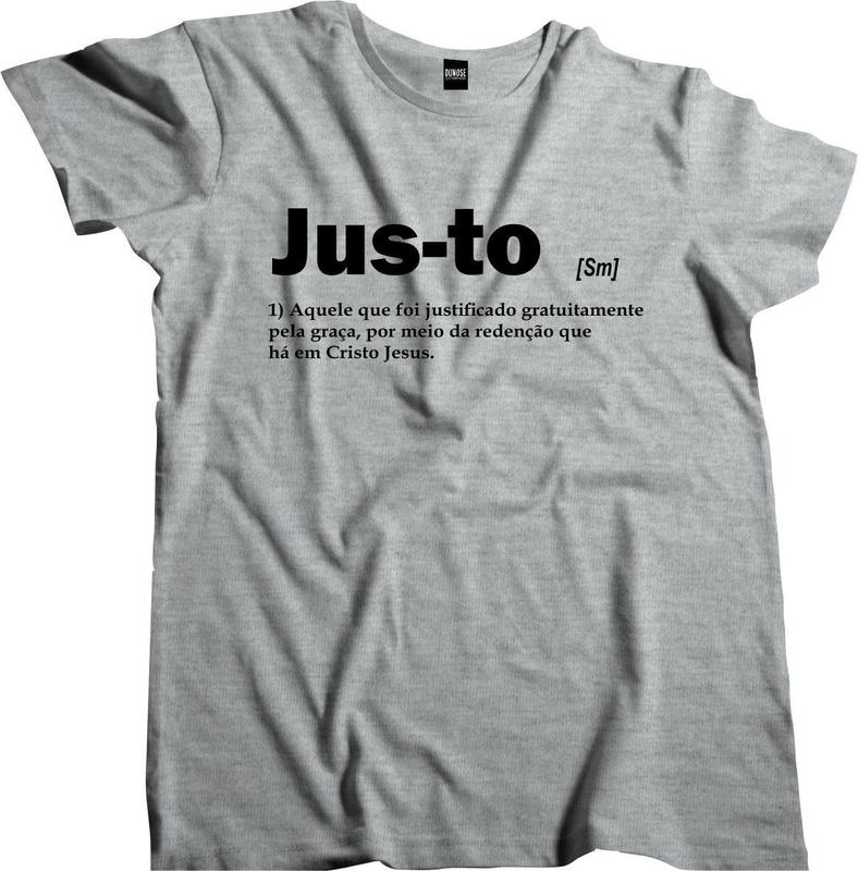 Camisa Masculina Cristã Justo significado dicionário - Dunose ...