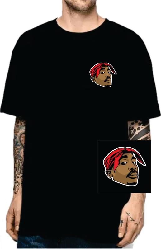 Camisa Masculina Tupac Rap 100% algodão premium - ap12 - Camisas ...
