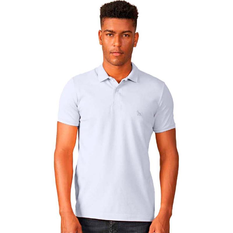 Camisa Polo Acostamento Logo O23 Branco Masculino - Camisas Pólo ...