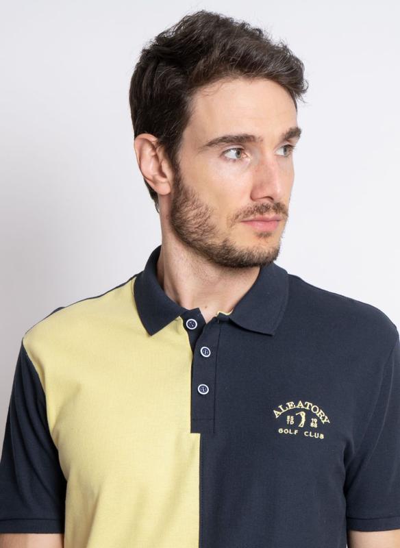 Camisa Polo Aleatory Recortada Piquet Lake Marinho - Camisas Pólo ...