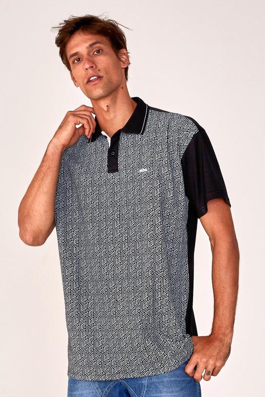 Camisa Polo Fatal Plus Size Estampada Preta - Camisa Polo Esportiva ...