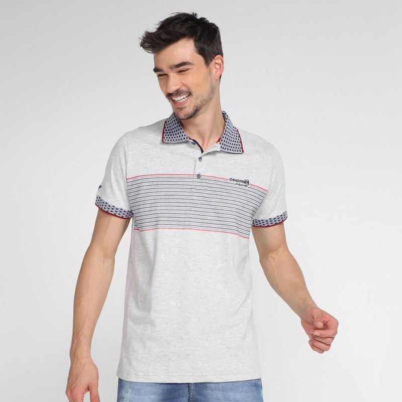 Camisa Polo Gangster Estampada Masculina - Camisas Masculinas ...