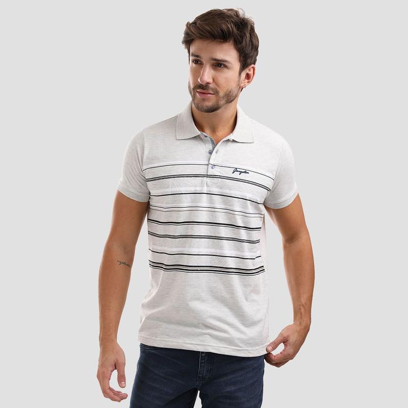 CAMISA POLO GANGSTER LISTRAS Nude - Camisas Pólo Masculinas - Magazine ...