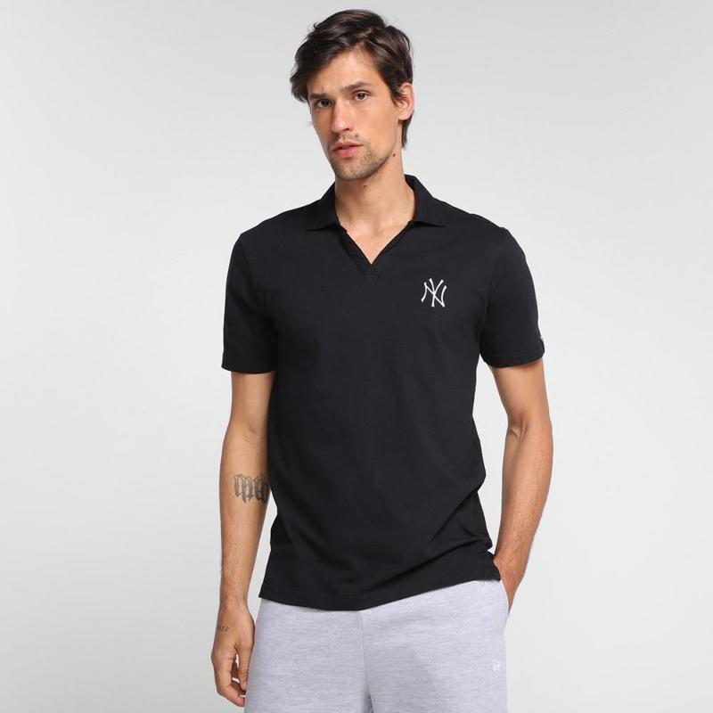 Camisa Polo MLB New York Yankees New Era Fashion Icon Stripes Masculina ...