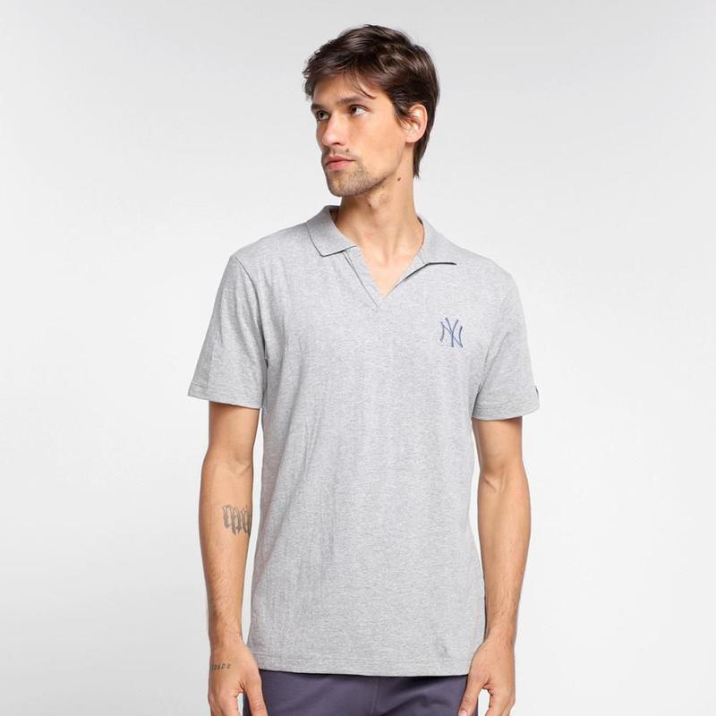 Camisa Polo MLB New York Yankees New Era Fashion Icon Stripes Masculina ...