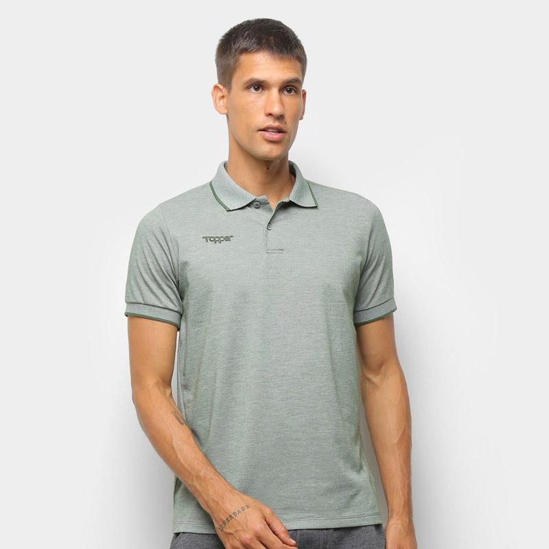 Camisa Polo Topper Riscada Masculina - Camisas Masculinas - Magazine Luiza