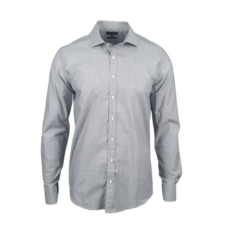 Camisa Social Lisa Masculina Custom Fit Manga Longa - Raphy - Camisas ...