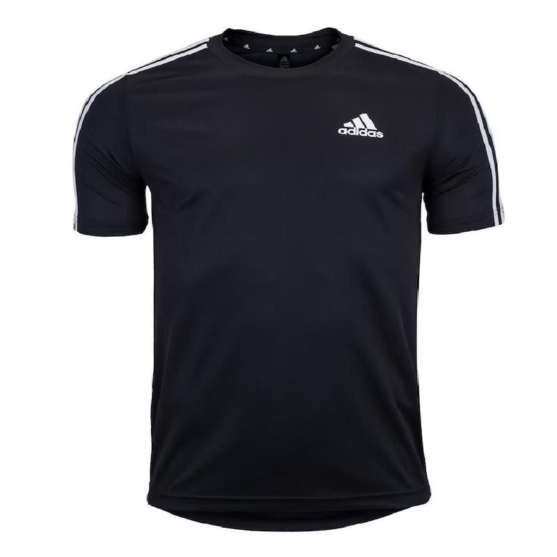 Camiseta Adidas Essentials 3 Stripes Aeroready - Preto - Camisa e ...