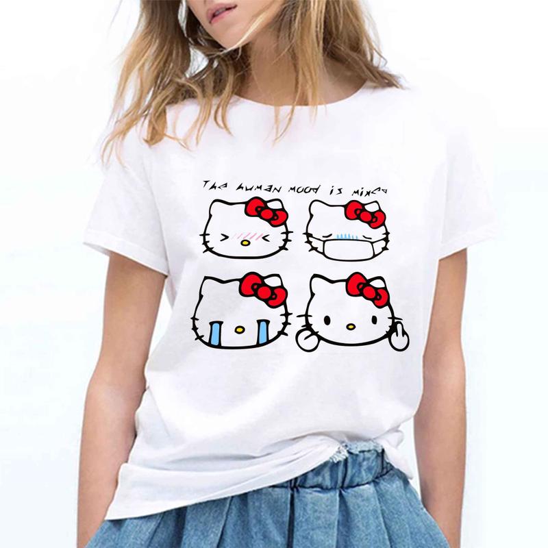 Camiseta Anime Hello Kitty Sanrio Unissex - Sneko - Camiseta Feminina ...