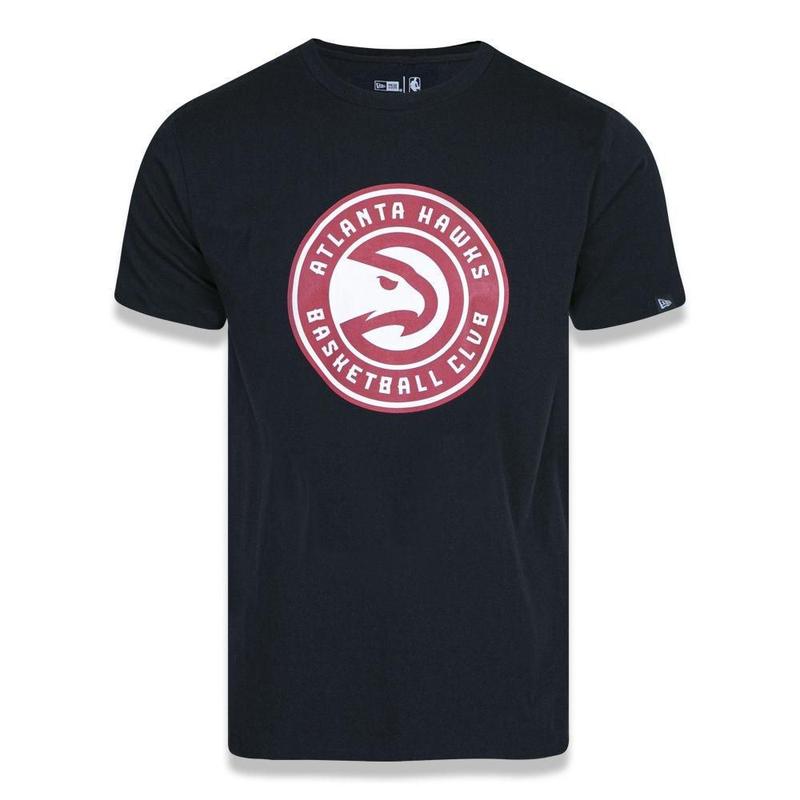Camiseta Atlanta Hawks Basic Logo NBA Preto - New Era - Camisa e ...
