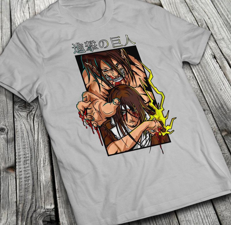 Camiseta Attack On Titan -Devil Face Eren Cinza - TOCOMFRIO - Outros Moda e Acessórios ...