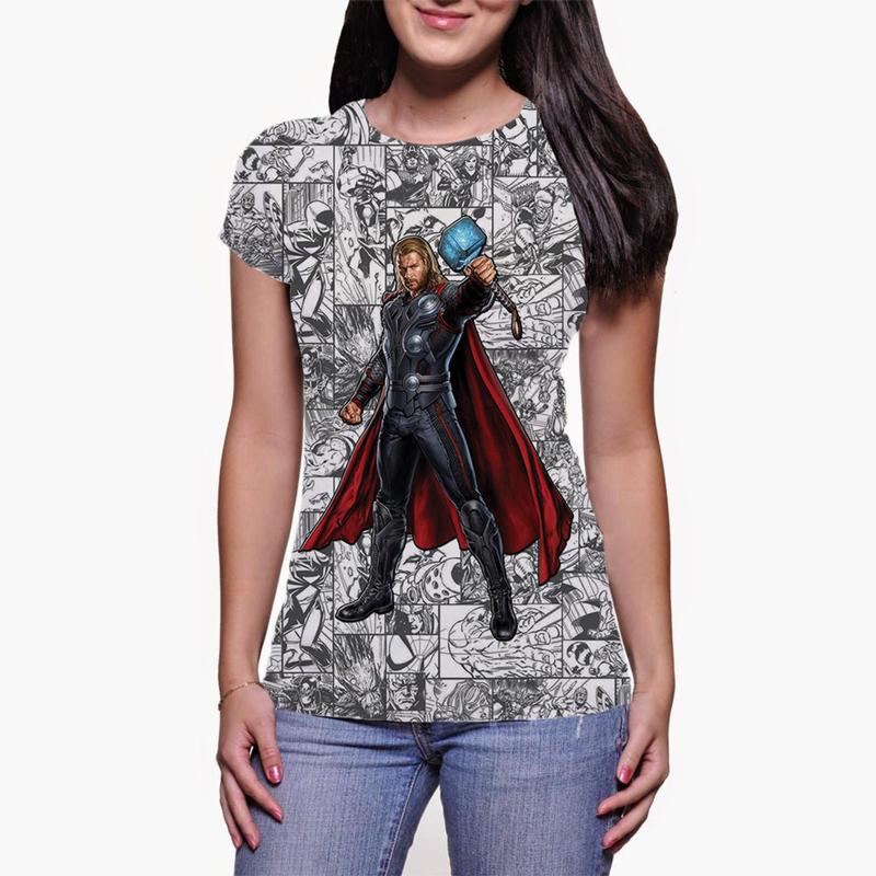 Camiseta Baby Look feminina 38 Thor Ragnarok Vingadores - Primus ...