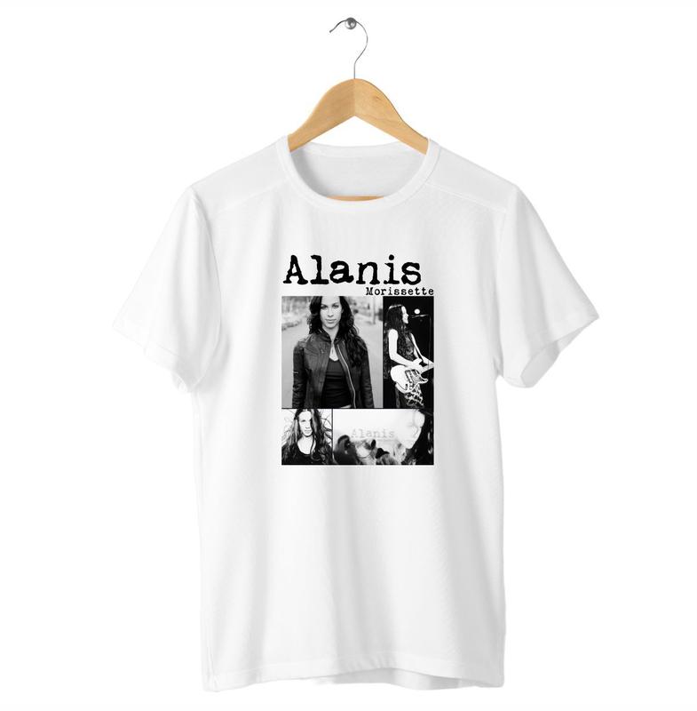 Camiseta Básica Cantora Alanis Morissette Banda Fã 90 Brasil - Asulb ...