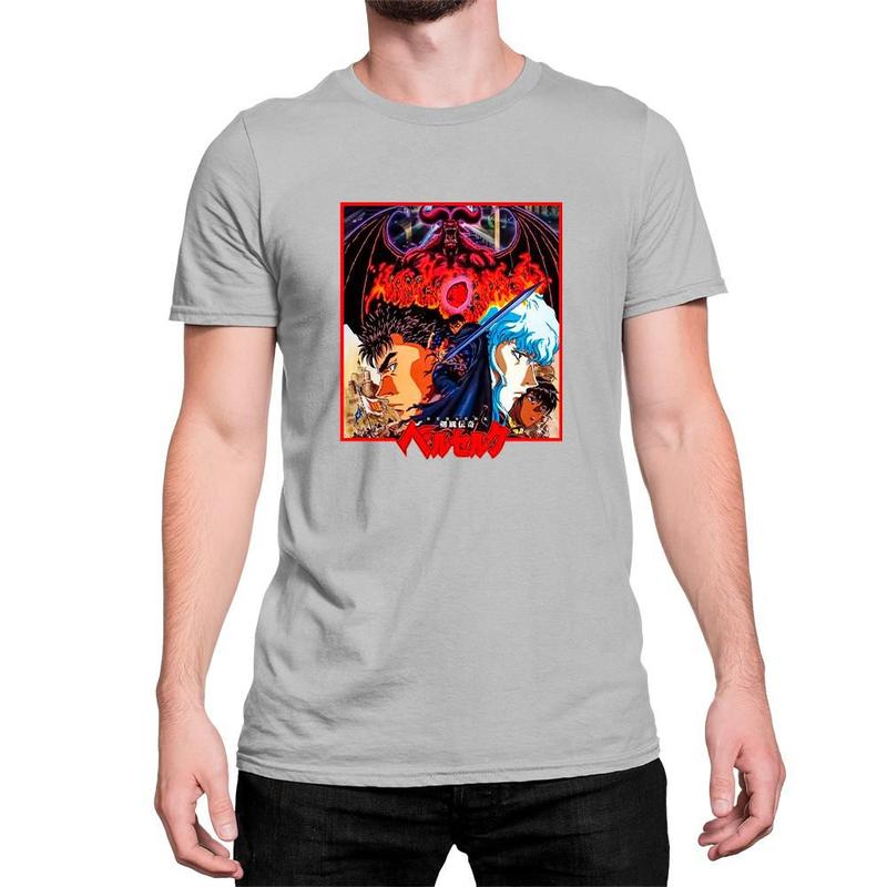 Camiseta Basica Unissex Anime Berserk Poster Coração Devil - Store ...