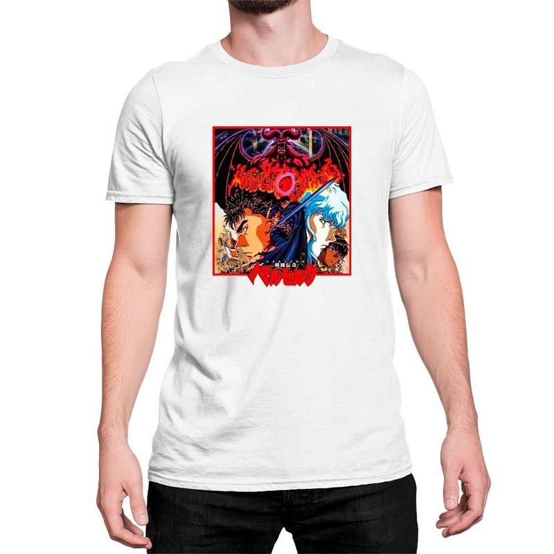 Camiseta Basica Unissex Anime Berserk Poster Coração Devil - Store ...