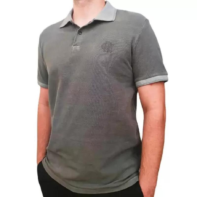 Camiseta Braziline Polo Supply Flamengo - Cinza - Camisa de Time ...