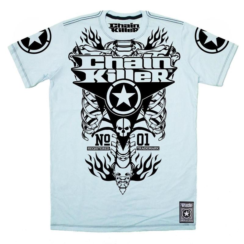 Camiseta CHAIN KILLER Bones Branca - TAMANHO M - Outros Moda e ...