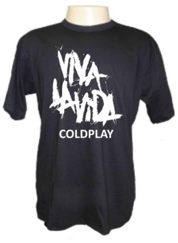 Camiseta Coldplay Viva La Vida Camisa Banda Rock - IF CAMISAS - Outros ...