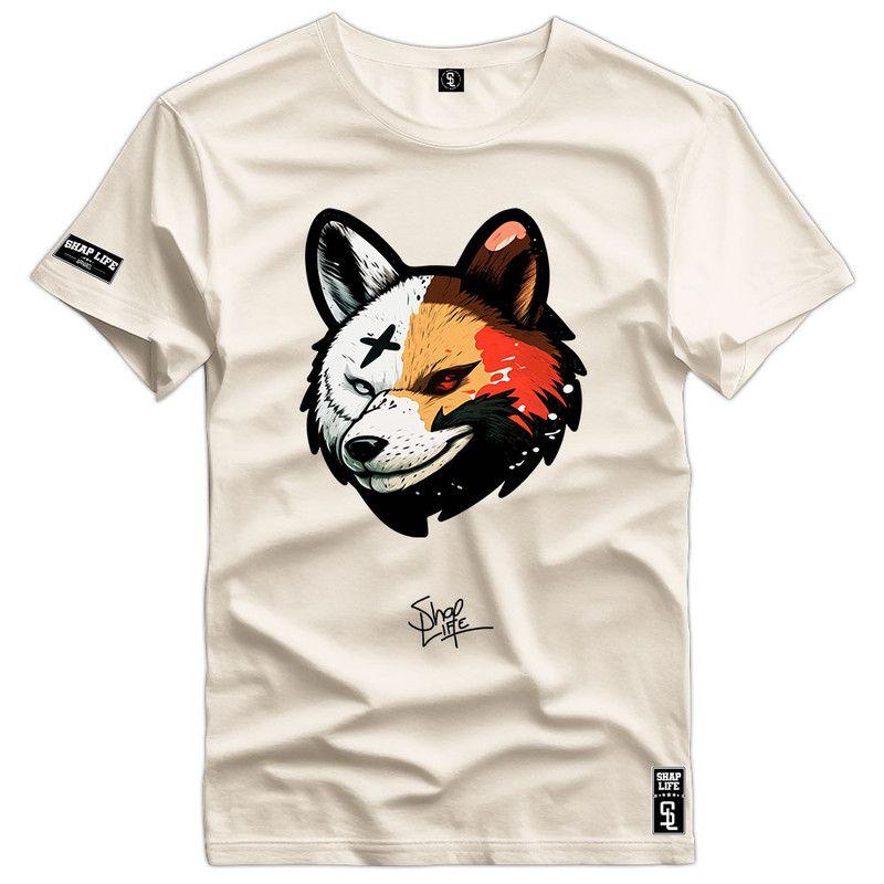 Camiseta Coleção Face Animals Raposa Bad Angry Shap Life - Camiseta ...
