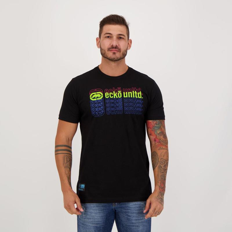 Camiseta Ecko Logo Unlt Preta - Camisa e Camiseta Esportiva - Magazine ...