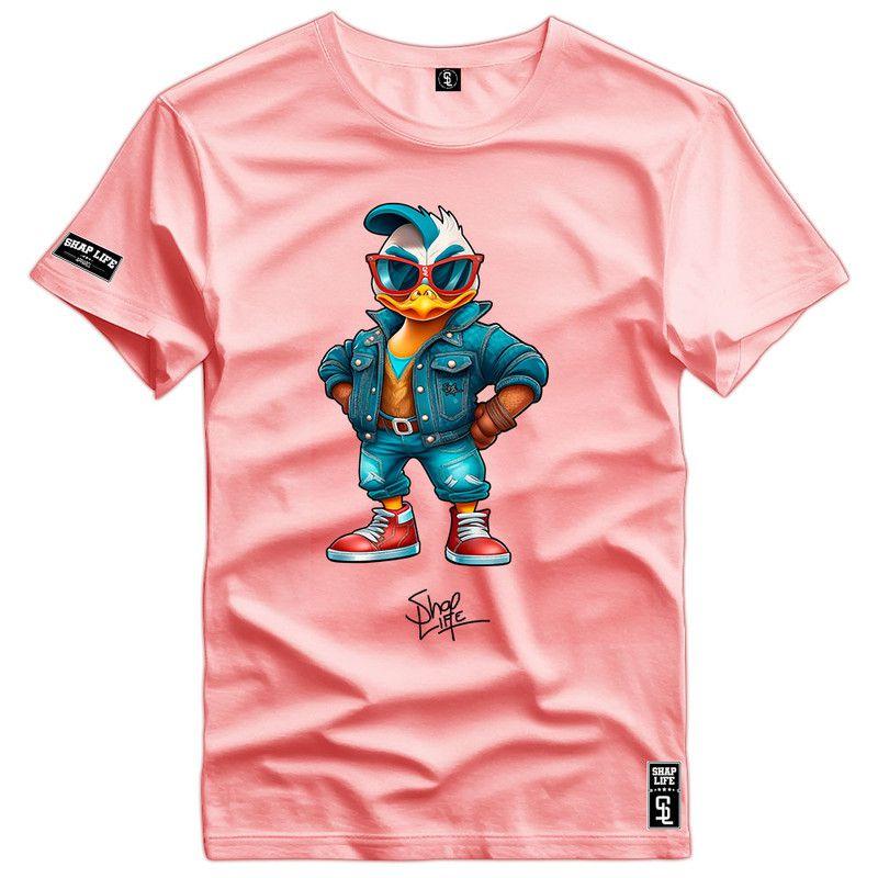 Camiseta Estampada Pato Duque Jaqueta Jean Coleção Shap Life - Camiseta ...