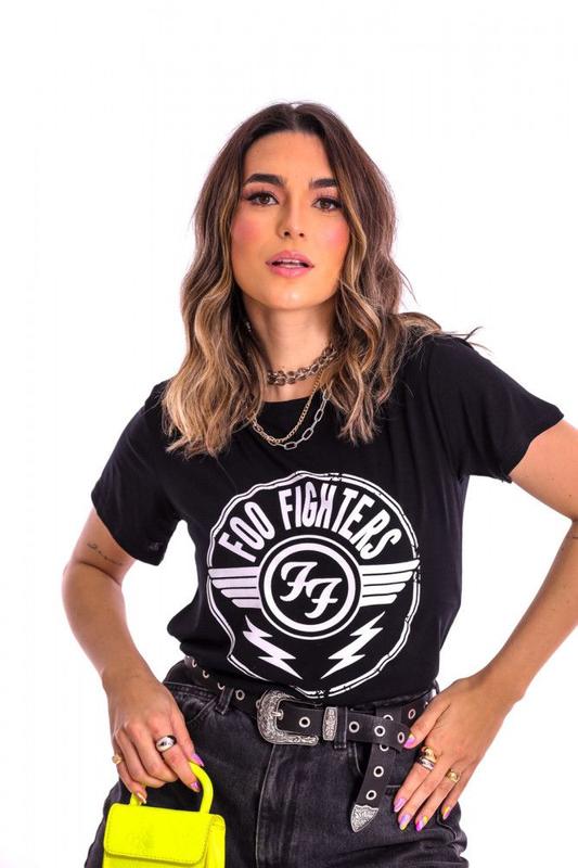 Camiseta Foo Fighters Feminina Blusa Baby Look Rock - LA SECRET STORE ...
