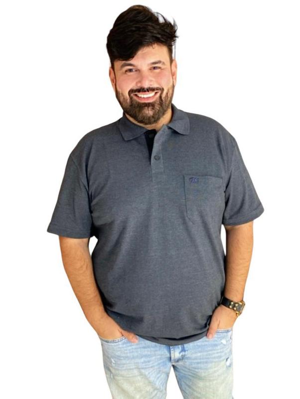 Camiseta Gola Polo Masculina Plus Size 100% Algodão Tamanhos Grandes ...
