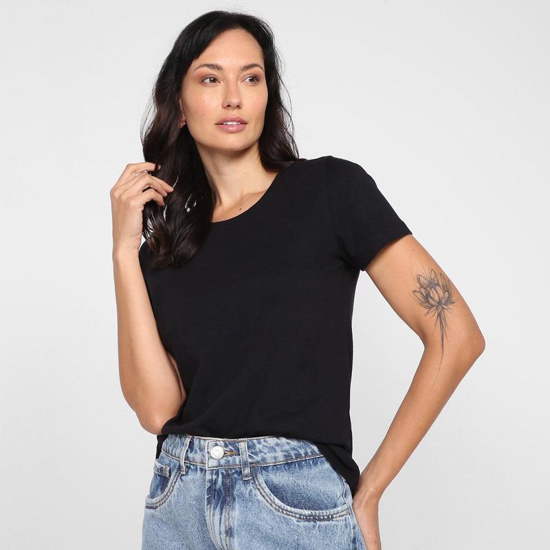 Camiseta Hering Básica Feminina - Camiseta Feminina - Magazine Luiza