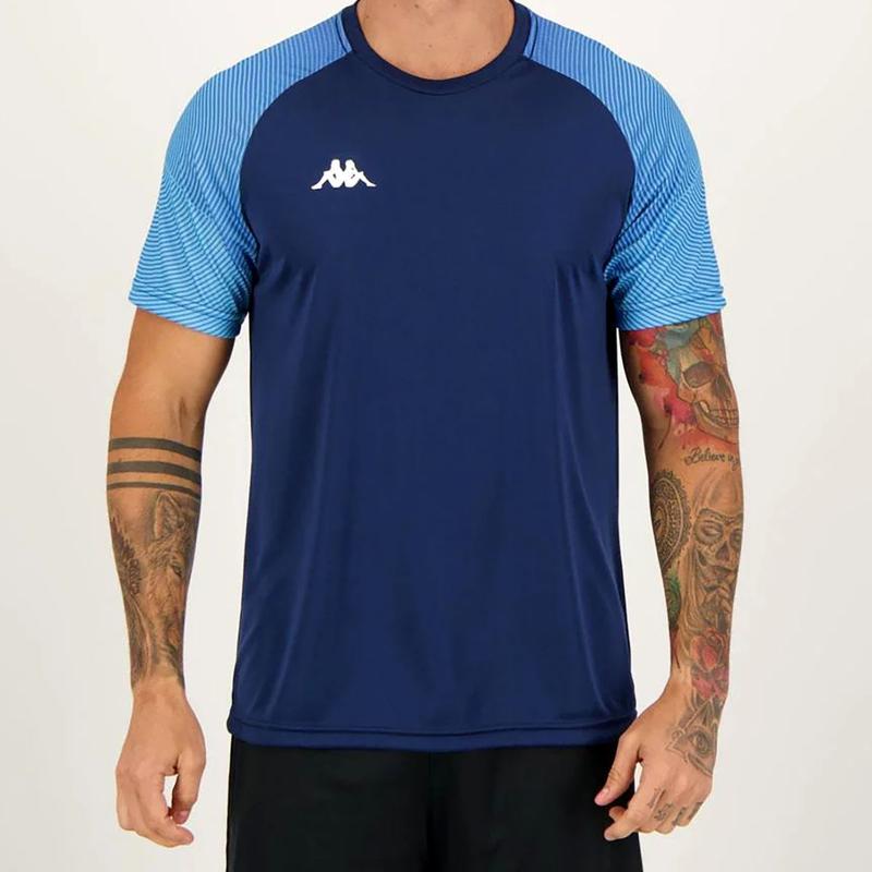 Camiseta Kappa Burke Masculina - Marinho e Azul - Camisa e Camiseta ...