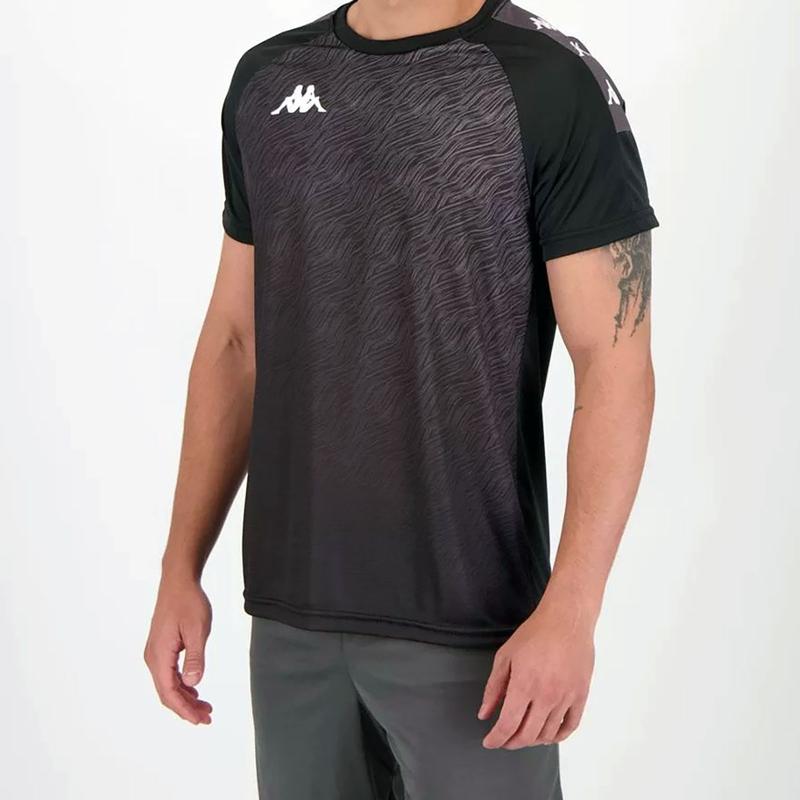 Camiseta Kappa Sport Fischel Masculina - Preto - Camisa e Camiseta ...