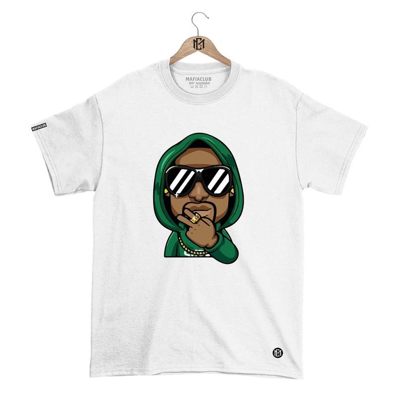 Camiseta Mafiaclub Gola Redonda Estampa RAPPER Streetwear fio 30.1 ...