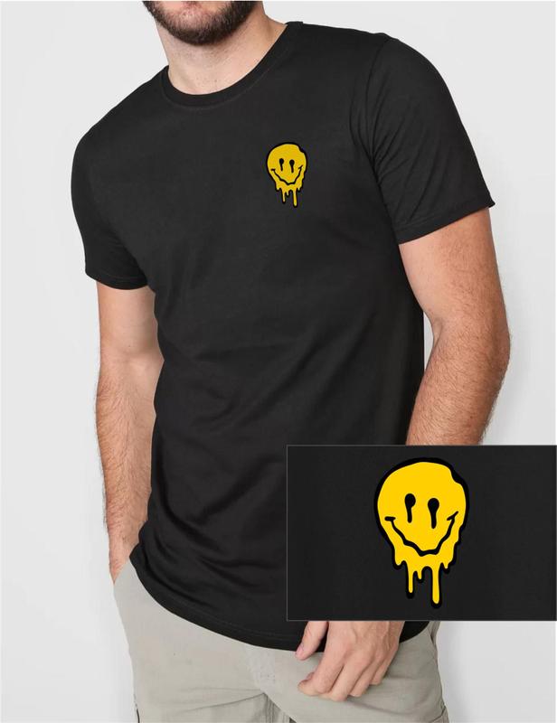 Camiseta masculina Emoji Melting 100% Algodão - HM Premium emoji 002 ...