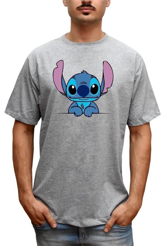 Camiseta Masculina Lilo E Stitch Atento Stitch Curioso - Bella Store ...