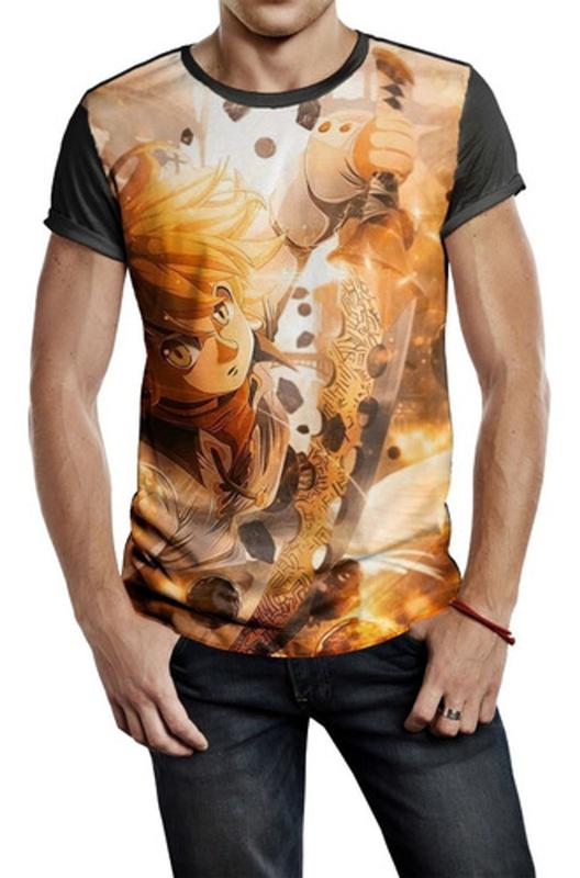 Camiseta Masculina Meliodas Sete Pecados Capitais Ref:557 - smoke - Camiseta Masculina ...