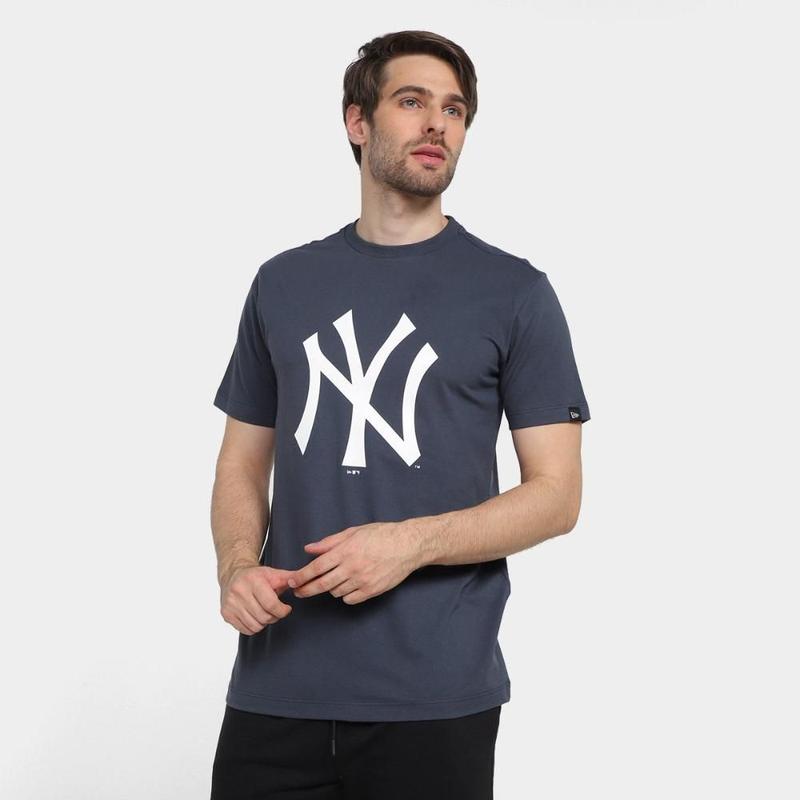 Camiseta New Era MLB New York Yankees Básico Essencial Masculina ...