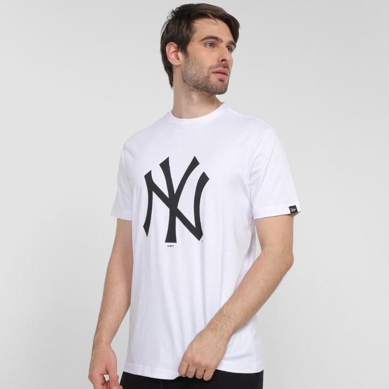 Camiseta New Era MLB New York Yankees Básico Essencial Masculina ...