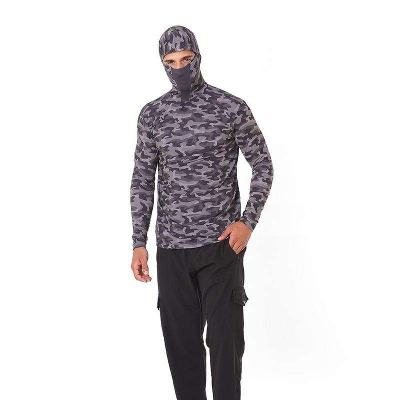 Camiseta Ninja Camuflada Urbano Uv50+ Para Pesca e Esportes - ORO ...