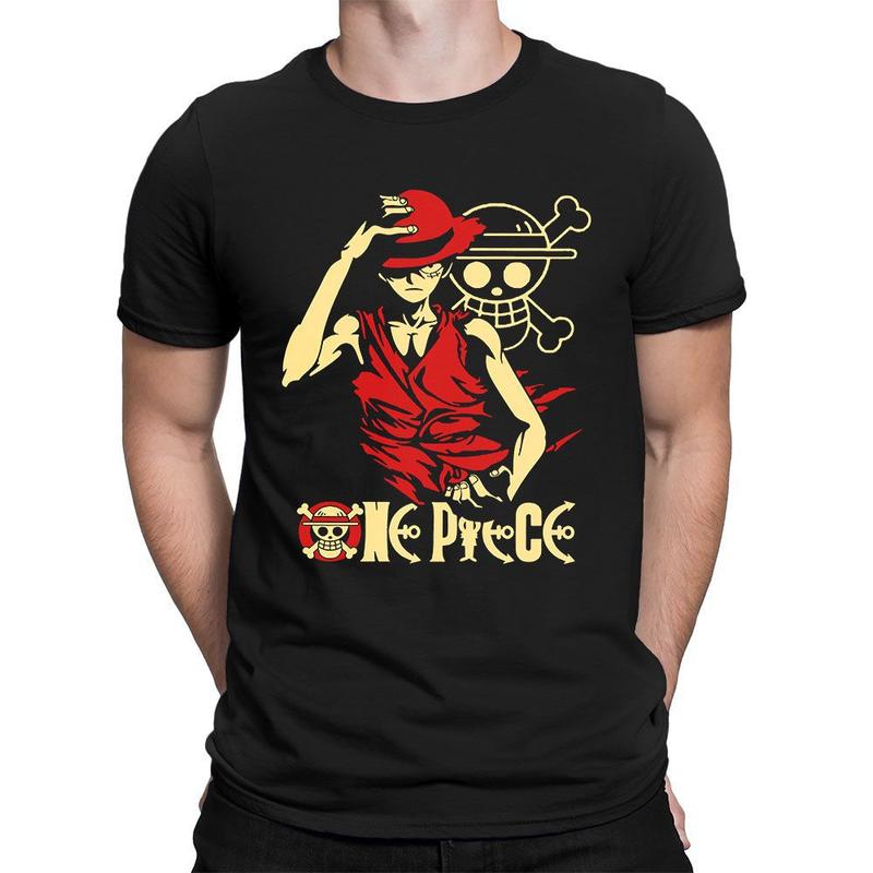 Camiseta One Piece Monkey D. Luffy Camisas Otaku Animes - Inverno Geek ...