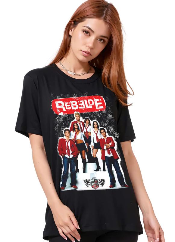 Camiseta ou Baby-look Feminina Rebelde Rbd Uniforme - Bslisarts ...
