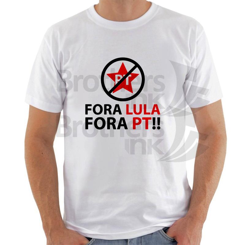 Camiseta ou baby look fora lula fora pt r9003 - Brothers Ink - Camiseta Feminina - Magazine Luiza