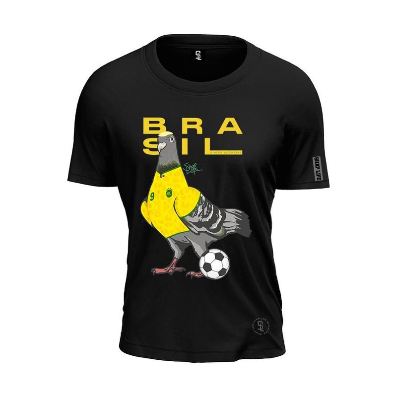 Camiseta Pombo Brasil Pru Futebol Soccer Pigeon T-Shirt - Shap Life ...