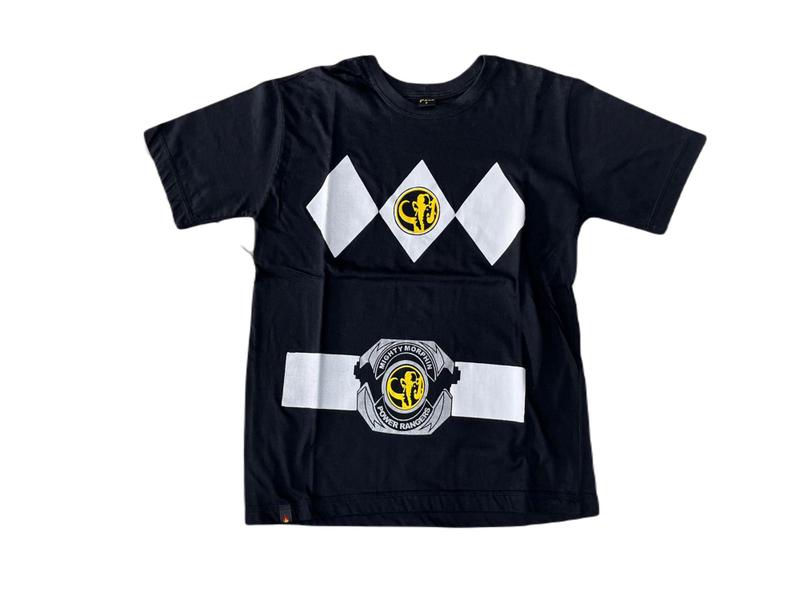 Camiseta Power Rangers Preto Blusa Adulto Unissex Fire2040 BM ...