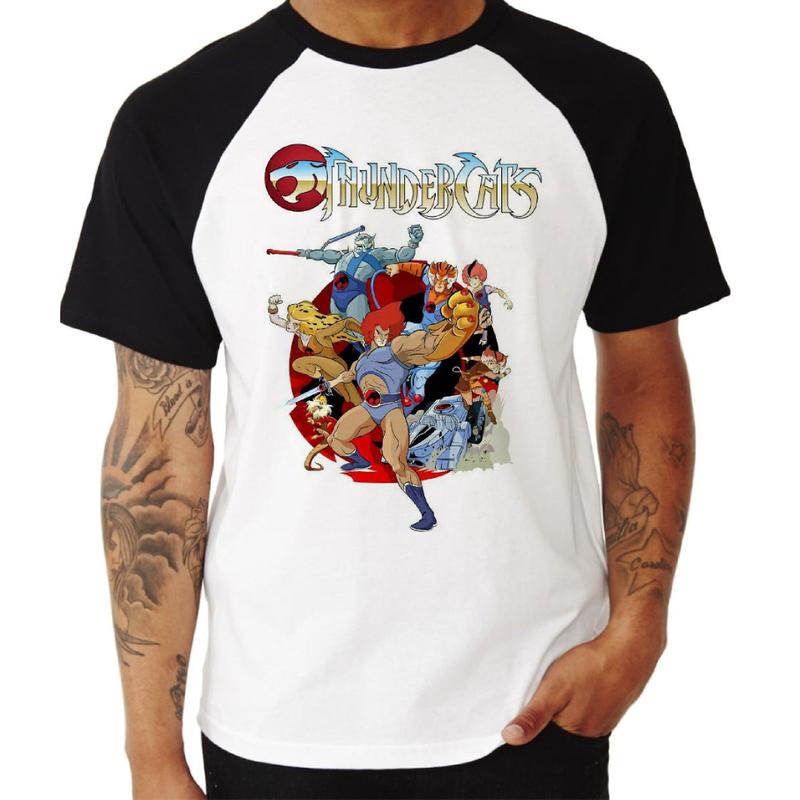 Camiseta Raglan Thundercats Thunder Cats Vintage Geek - King of Print ...