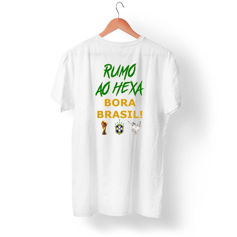 Camiseta Rumo Ao Hexa Bora Bill Brasil Copa Mundo Camisa Seleção Catar ...