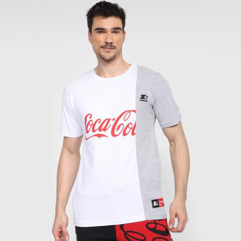 Camiseta Starter Coca-Cola Duo Color Masculina - Camiseta Masculina ...