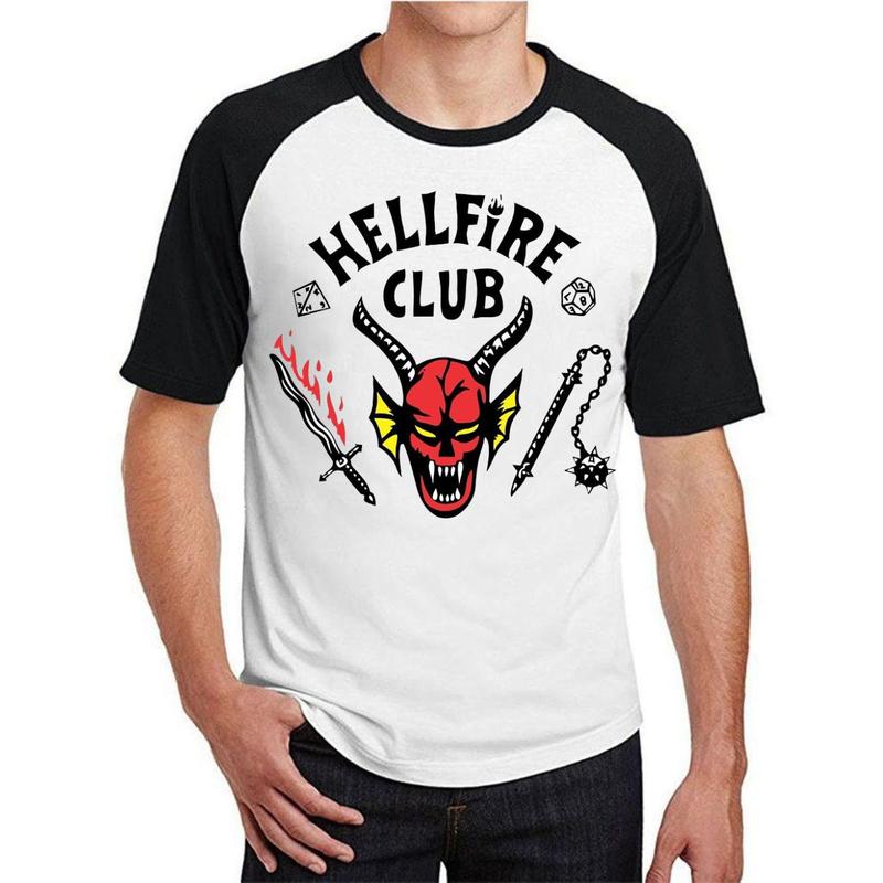 Camiseta Stranger Things Hellfire Club Manga Curta série - Modatop ...