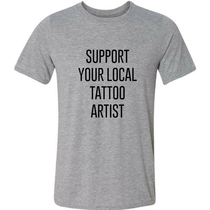 Camiseta Support Your Local Tattoo Artist Apoie Tatuador - Gv Varejo ...