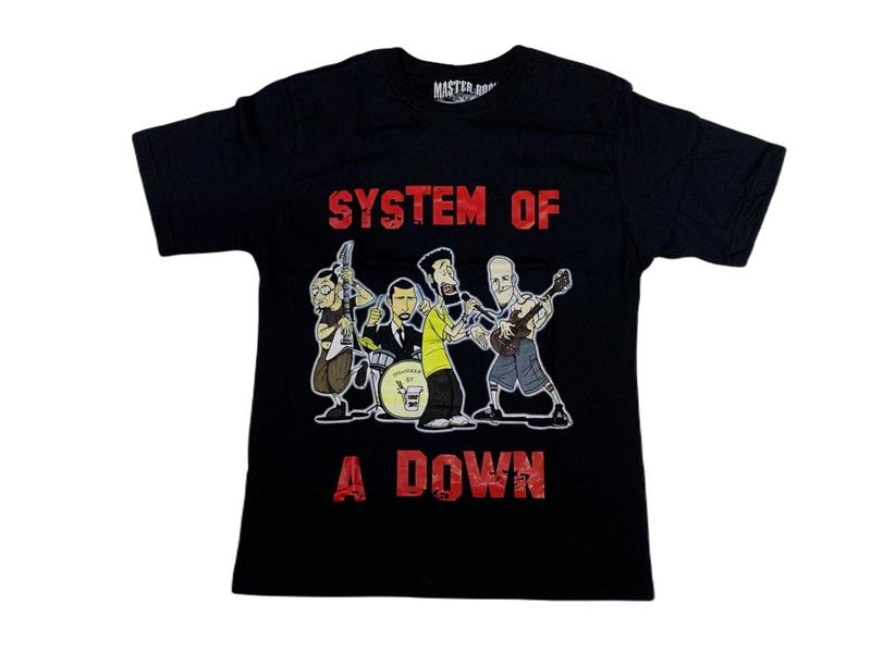 Camiseta System Of A Down SOAD Blusa Banda de Rock Adulto Unissex Mr333 ...